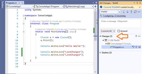 Git Visual Studio 2022 V17 3 0 Line Staging