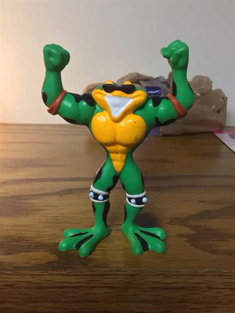 🦸 Rash Toad Nintendo Snes Nes Battletoad Bendable Bend Ems Bendy Figure