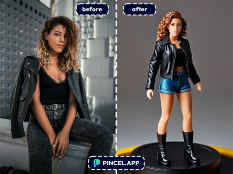 turn anyone into toy figure using ai pincel