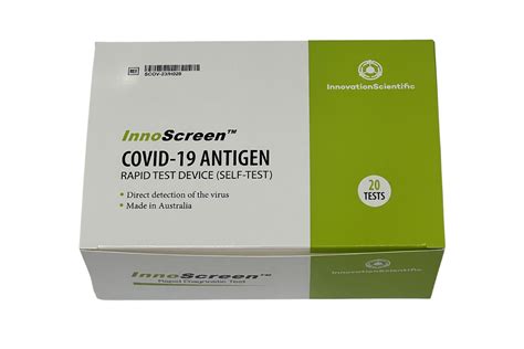 Innoscreen Rapid Antigen Test Kit Single 20 Pack Au