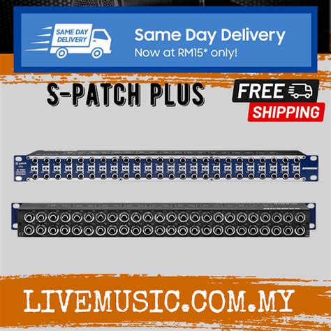 Samson S Patch Plus 48 Point Balanced Patchbay Spatchplus S Patch Plus Shopee Malaysia