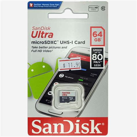 SanDisk Ultra MicroSDHC MicroSDXC UHS I Card MB S Mr IT
