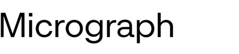 Micrograph In Use Fonts In Use
