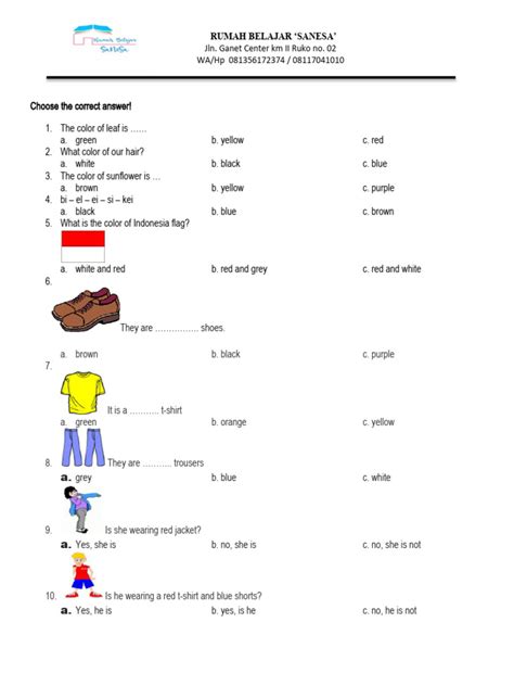 Grade 1 Color Pdf