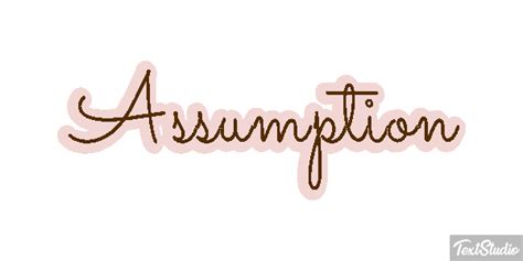 Assumption Word Animated  Logo Designs