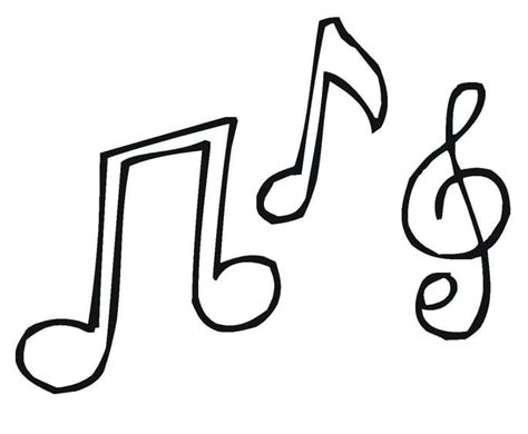 Printable Music Notes Coloring Page Download Print Or Color Online