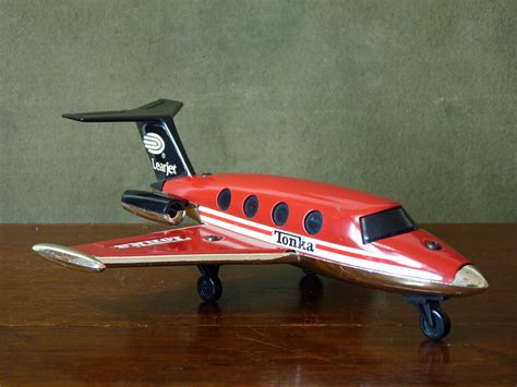 Collectable Red Tonka Learjet Metal And Plastic Toy 1979 Anything In Particular