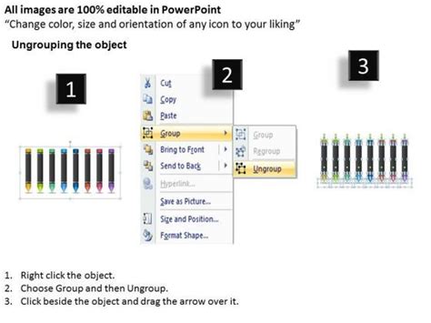 8 Stages Crayons Marketing Process Ppt Doing Business Plan Powerpoint Templates