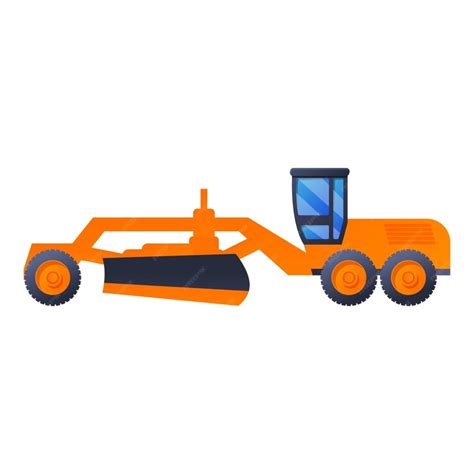 Premium Vector Truck Grader Machine Icon Cartoon Of Truck Grader Machine Vector Icon For Web
