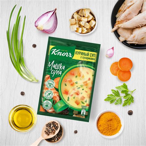 Суп Knorr Чашка Супа Куриный суп с сухариками 16г - купить с доставкой ...