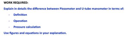 Solved Work Requiredexplain In Details The Difference