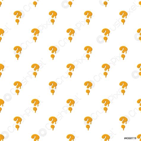 Question Mark From Honey Pattern Stock Vector 4368119 Crushpixel