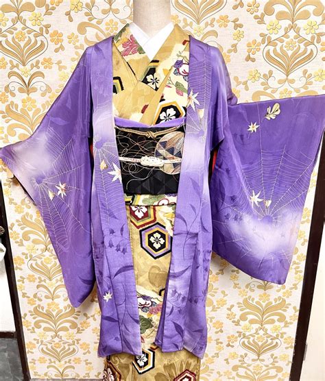 Tanuki Kimono Fantastic Antique Haori With A Woven Ground Of