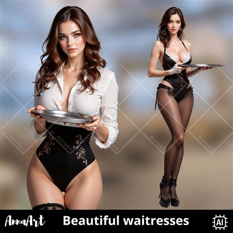 Digital Illustration Beautiful Waitresses Payhip