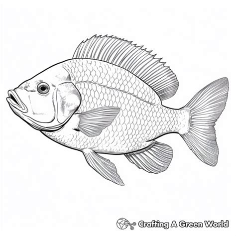 Bluegill Coloring Pages Free And Printable