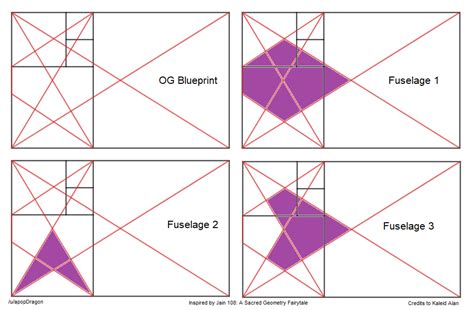 3 Alien Ship Fuselage Designs Embedded In Fibconacci Rectangle Engineers Youre Welcome R