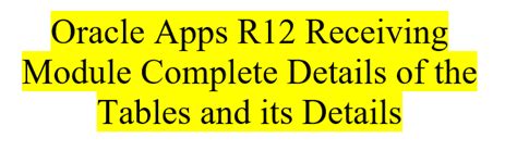oracle application s blog oracle apps r12 receiving module complete