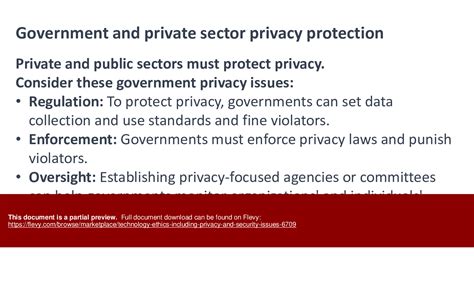 Technology Ethics Including Privacy And Security Issues Ppt Slide Deck