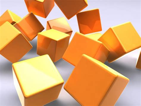 🔥 3d Yellow Cubes Ppt Powerpoint Background Cbeditz