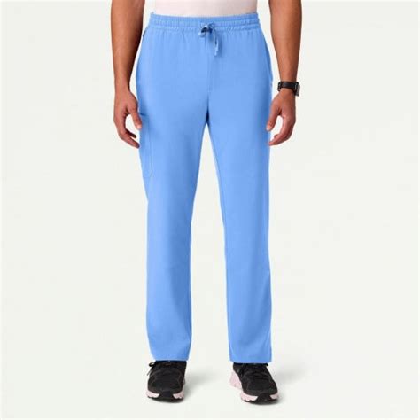 Ultralite M20023 Mens Rhodes 7 Pocket Scrub Pants Ceil Blue Med Threads