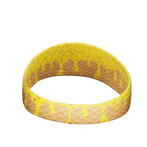 Yellow Ice Cream Headband Livingfit