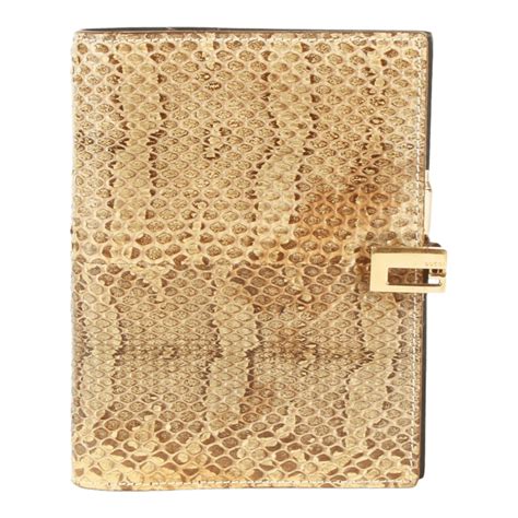 Authentic Gucci Snake Skin Agenda Notebook Cover Gem
