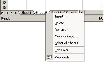 Excel XP Working With Multiple Worksheets