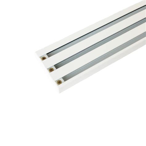 3 Tracks Panel Curtain Rail Ceiling Or Wall Mount Interior Textiles