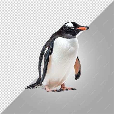 Premium Psd A Penguin With A Black Stripe On Its Chest And A White