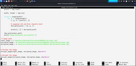 prodigy cybersecurity python imageencryption internshipexperience