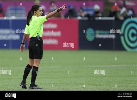 Referee Sophie Dennington During The Womens Fa Cup 4th Round Tie Between Durham Women Fc And
