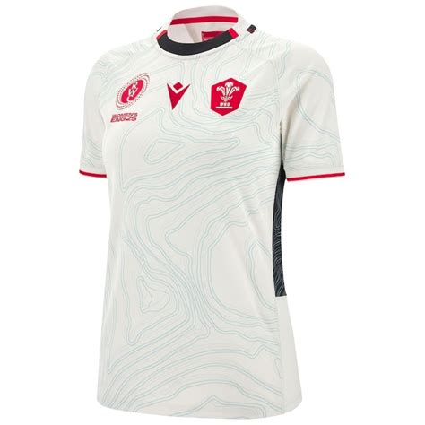 Macron Wales Rugby World Cup Away Shirt 2025 Womens Black