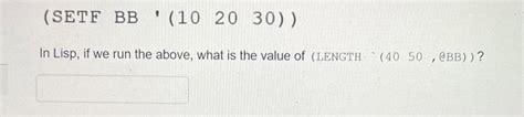 solved in lisp what is the result of the above 1 2 3 4 5in