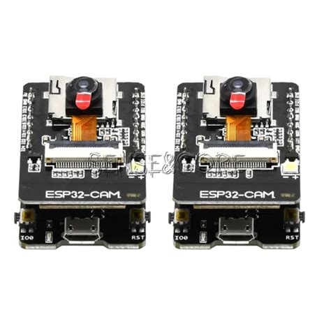 2x Esp32 Cam Mb Ch340g 5v Wifi Bluetooth Development Board Ov2640