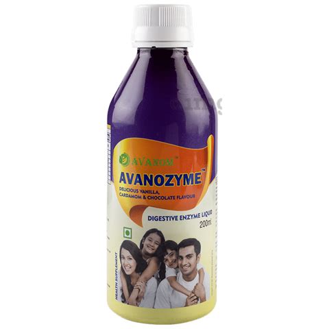 Avanozyme Digestive Enzyme Liquid Delicious Vanilla Cardamom