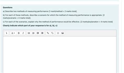 Questions A Describe Two Methods Of Measuring