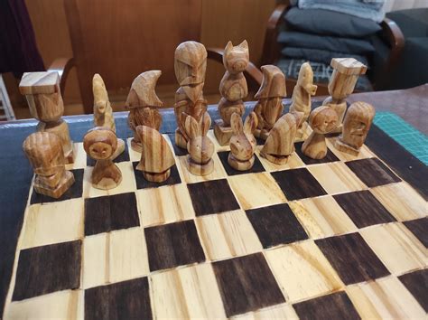 Complete Chess Set What Do You Think R Woodcarving