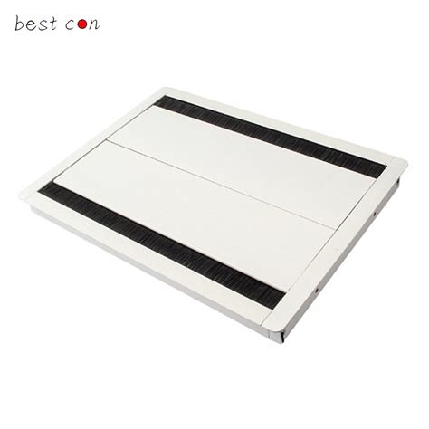 2 Way Flip Open Built In Electrical Box Lid Aluminum Alloy Electrical
