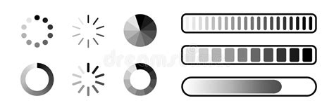 Loading Process Indicator Isolated Vector Concept Design Technology Concept Vector Design