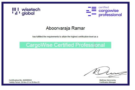 Aboorvaraja R On Linkedin Cargowise