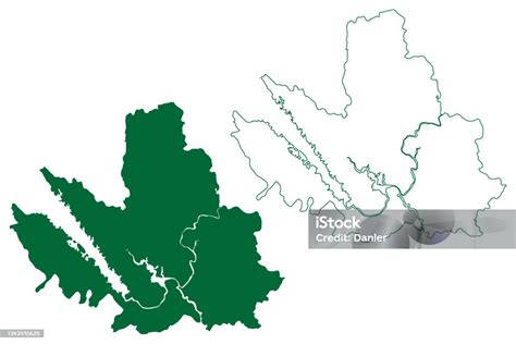 Bilaspur District Map Vector Illustration Scribble Sketch Bilaspur Map Stock Illustration