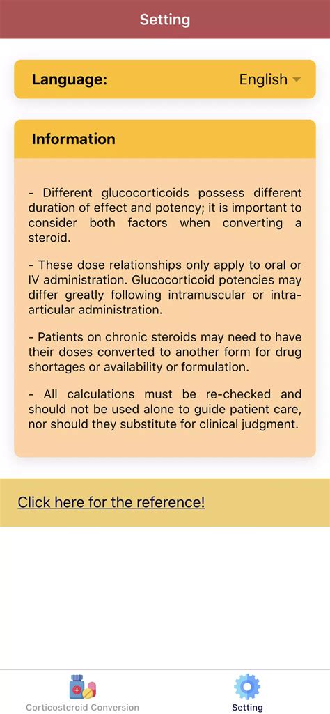 Corticosteroid Conversion Chart