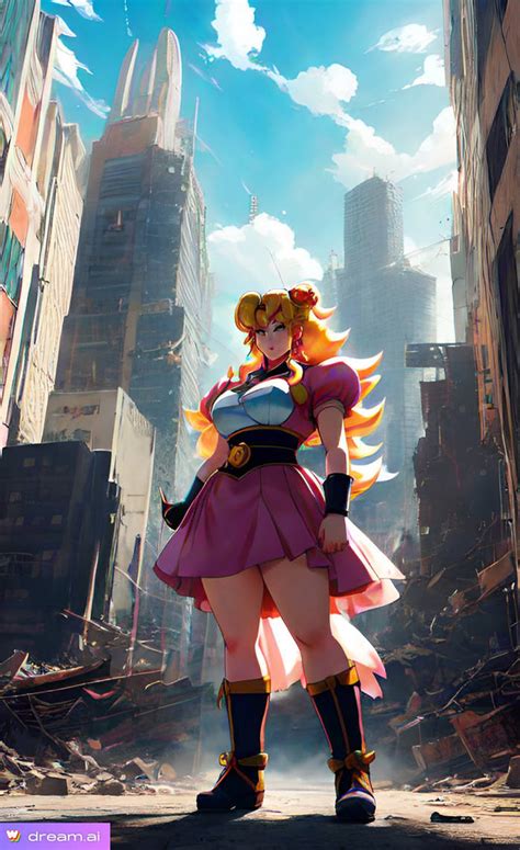 Saiyan Warrior Princess Peach By Smirkytooth On Deviantart