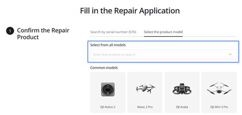 Repair Service Application Instructions
