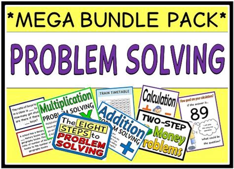 Problem Solving Mega Bundle Pack Problem Solving Solving Word