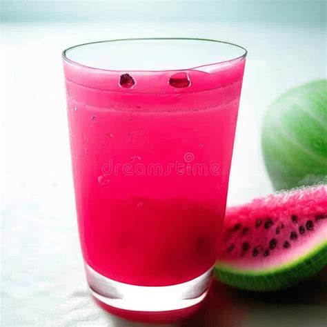 Glass Of Watermelon Juice Stock Illustration Illustration Of Background 273997144