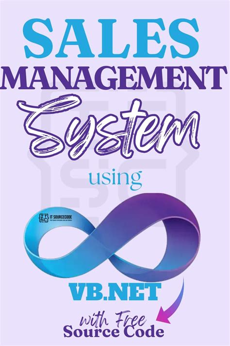 Sales Management System Using Vbnet With Source Code Coding Sales Manager Source Code