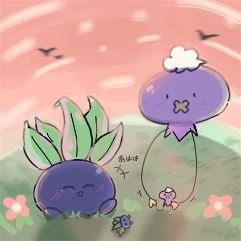 Drifloon And Oddish Pokemon Drawn By Nagipixiv38989908 Danbooru