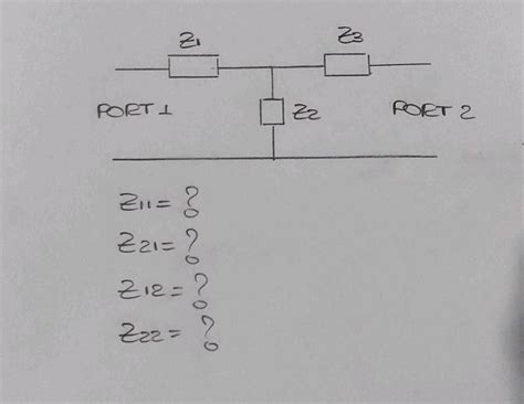 Solved Find The S Parameters Of The Following Circuit Find Chegg