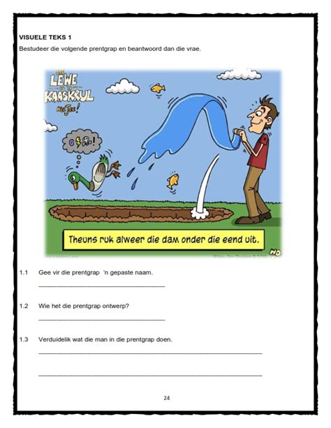 Graad 6 Afrikaans Huistaal Begripstoets Werkboek